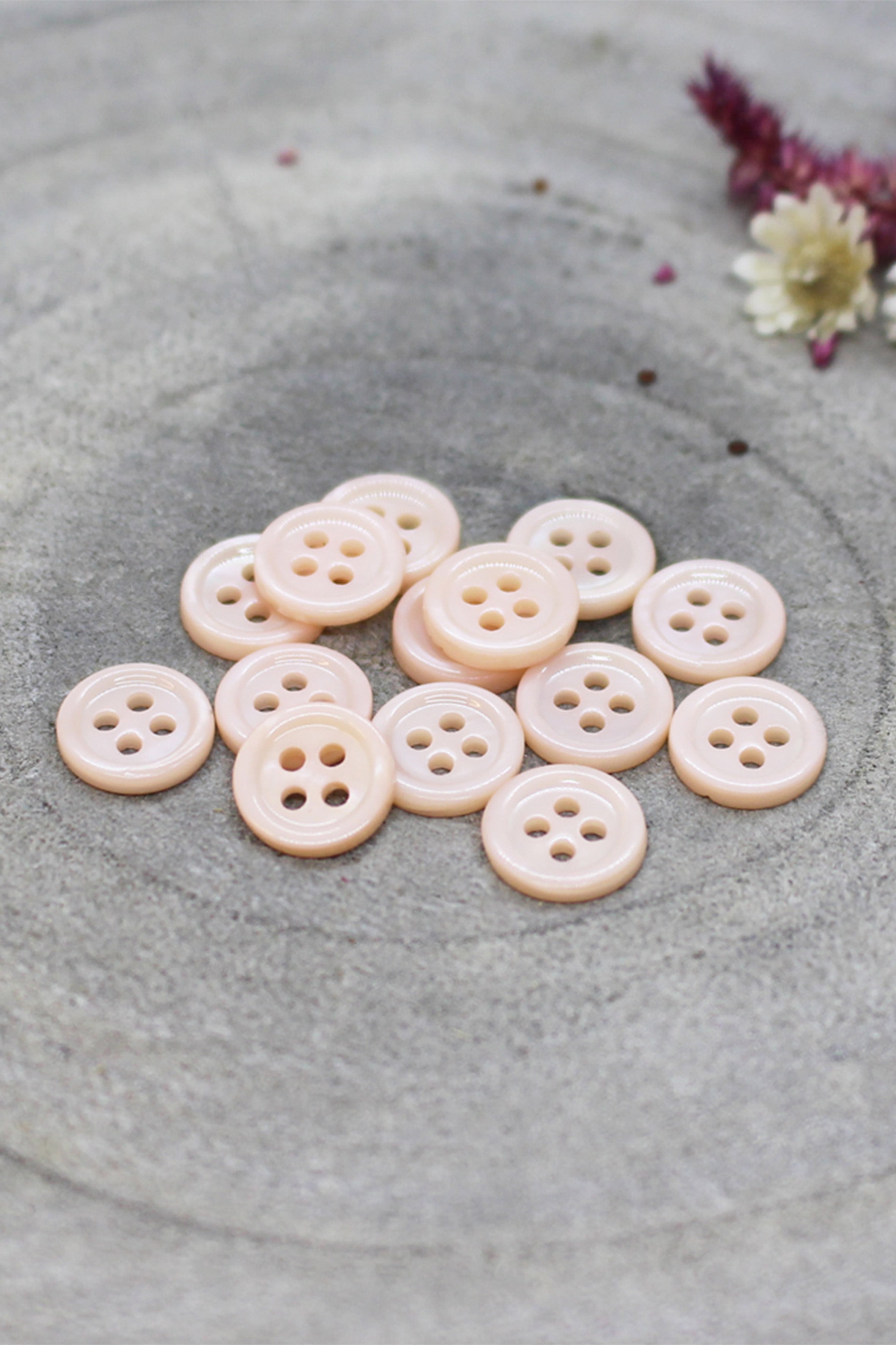 Bliss Buttons - Powder Atelier Brunette – ATELIER BRUNETTE