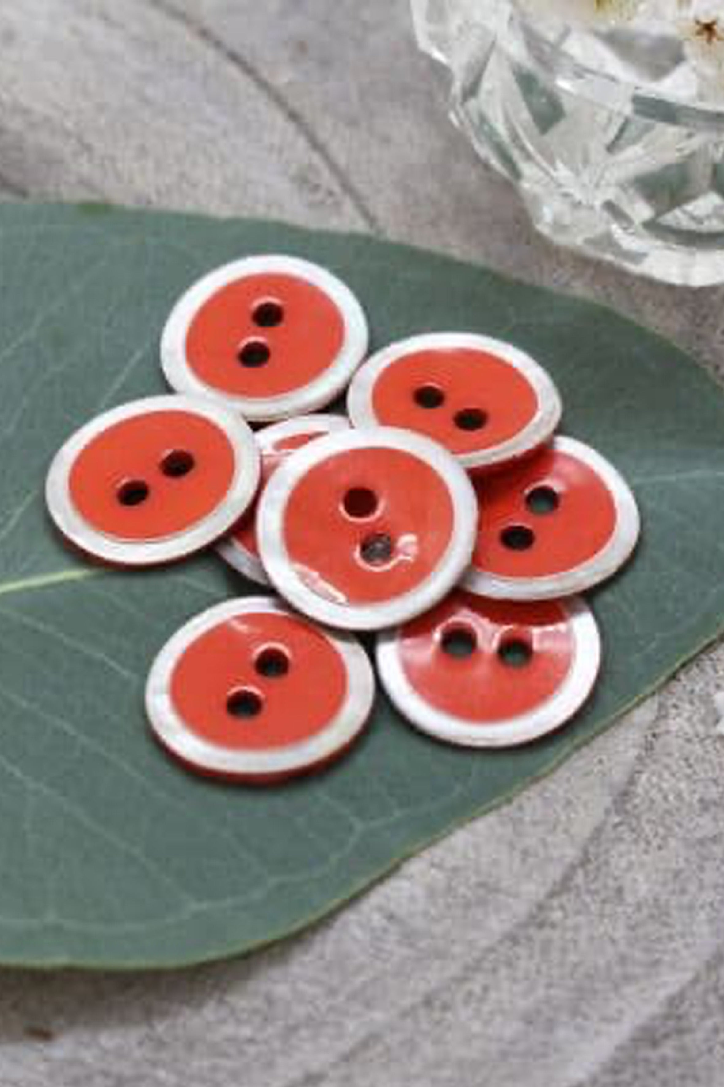Halo Buttons - Tangerine Atelier Brunette – ATELIER BRUNETTE